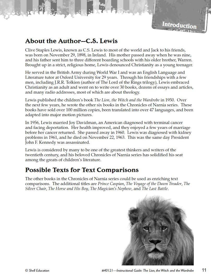 Mua The Lion, the Witch and the Wardrobe: An Instructional Guide for ...