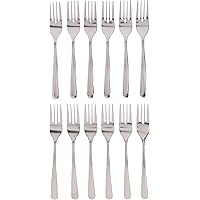 Amazon.com: Winco 12-Piece Dots Salad Fork Set, 18-0 Stainless Steel ...