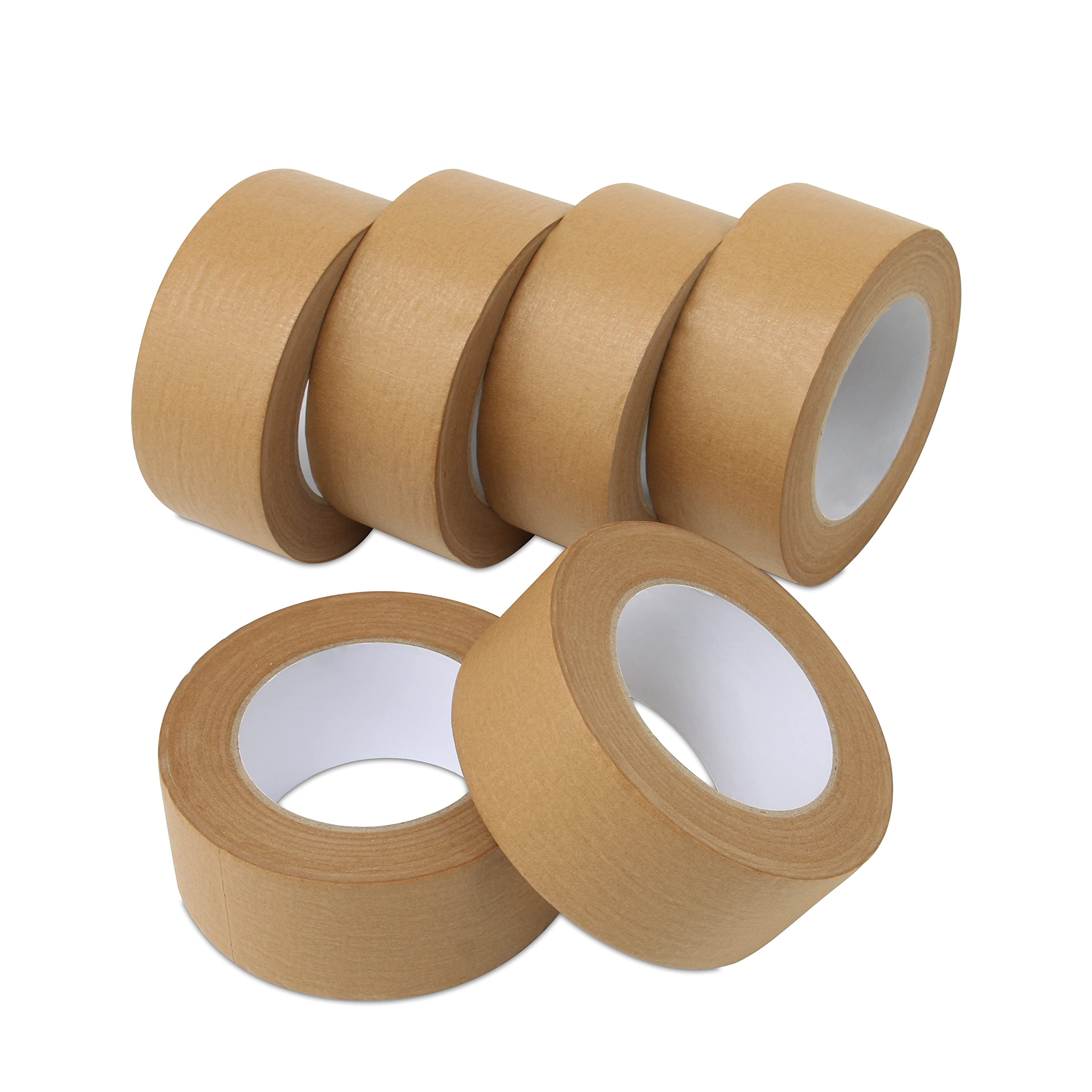 Lichamp Brown Packing Tape, Kraft Paper Tape Brown Gummed Tape for ...