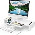 Amazon.com: OImaster Monitor Stand Riser, Foldable Computer Monitor ...