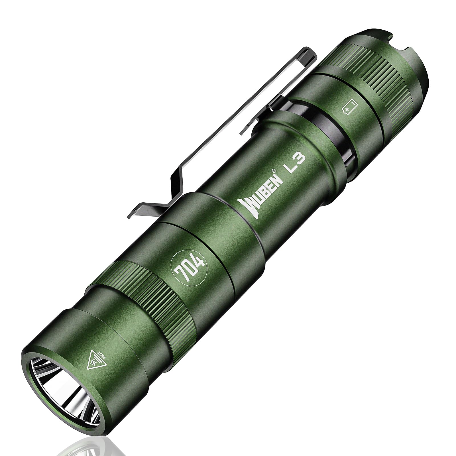 WUBEN L3 Tactical Rechargeable Flashlights, 3000 High Lumen LED Tail ...