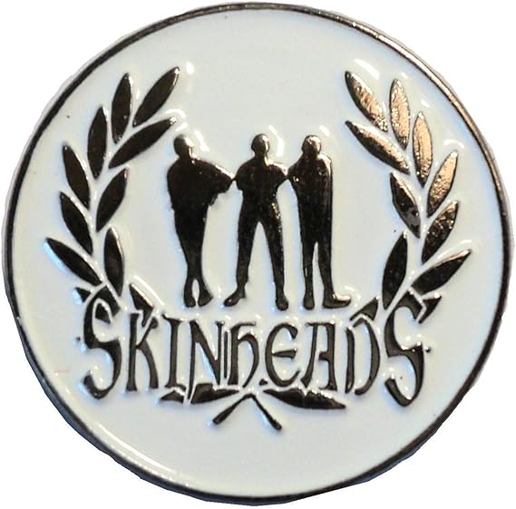 Skinheads With Laurel Hooligan MOD Scooterist Metal Enamel Badge ...