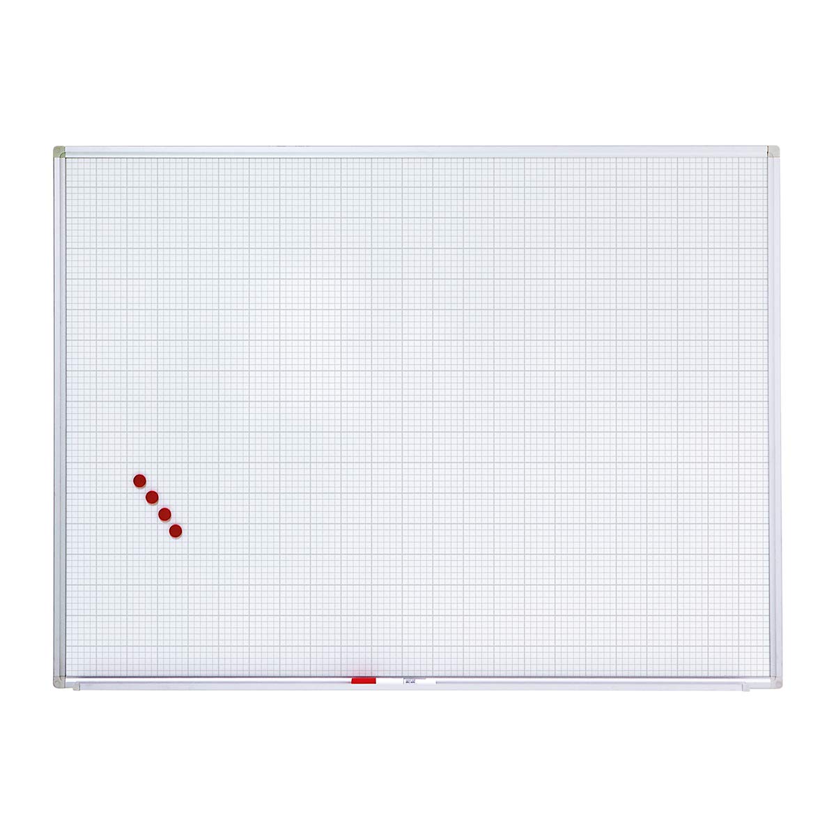 Rastertafel - magnethaftend - BxH 900 x 600 mm, Raster 10 x 10 / 50 x ...