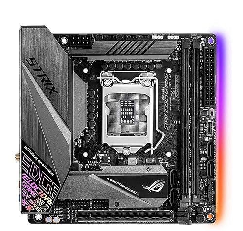 ASUS ROG Strix Z390-I Gaming LGA1151 (Intel 8th and 9th Gen) Mini ITX (MITX) DDR4 DP HDMI M.2 ...