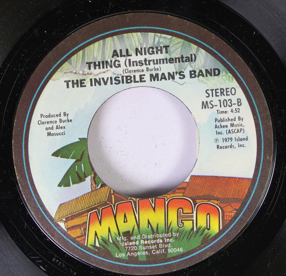 THE INVISIBLE MAN'S BAND - The Invisible Man's Band All Night Thing ...