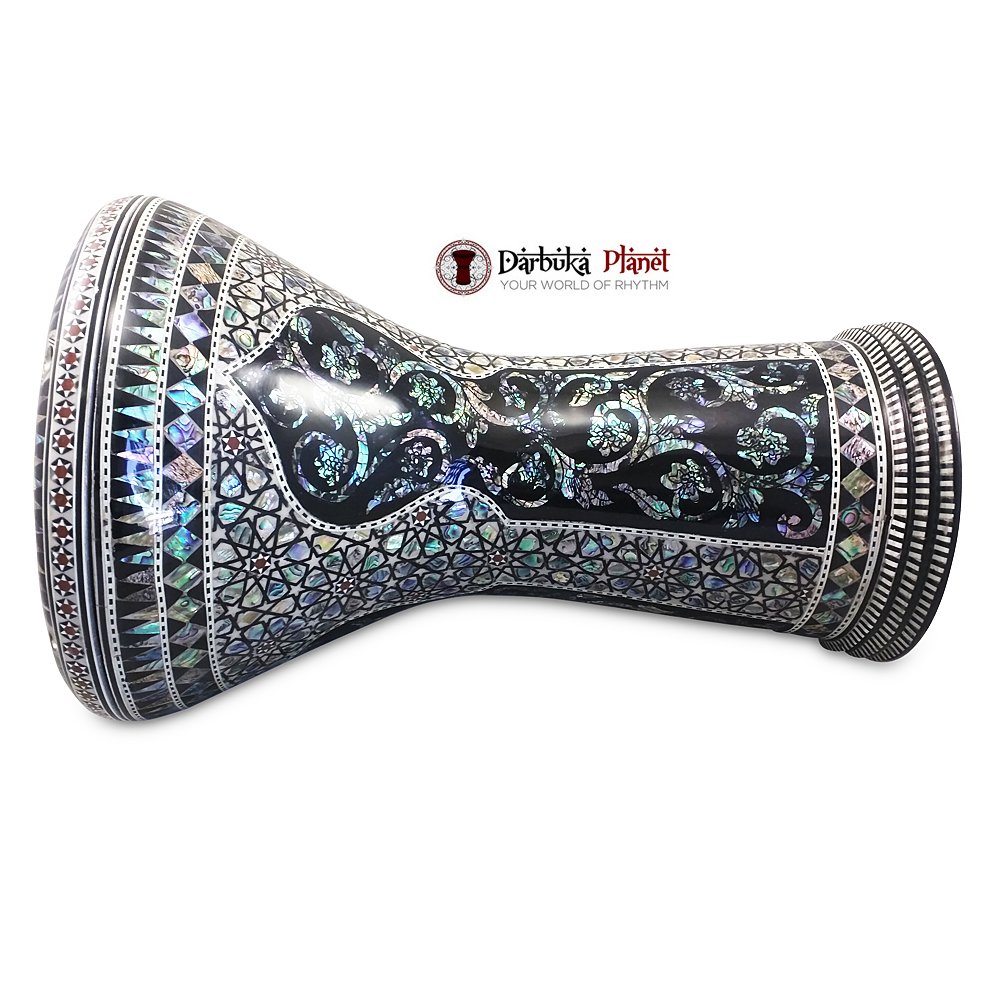 Folk & World Hand Drums The 17 Black widow With Blue Mother of pearl ...