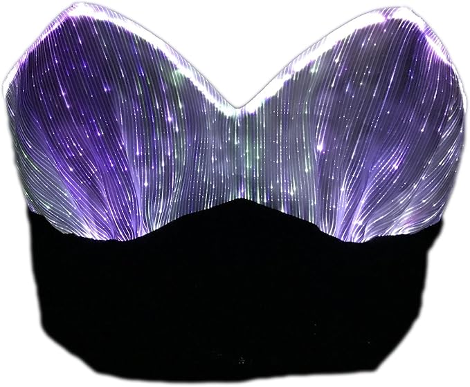 Luminous Sexy Bra Light Up Bra LED Fiber Optic Club Wear, Mobile APP ...