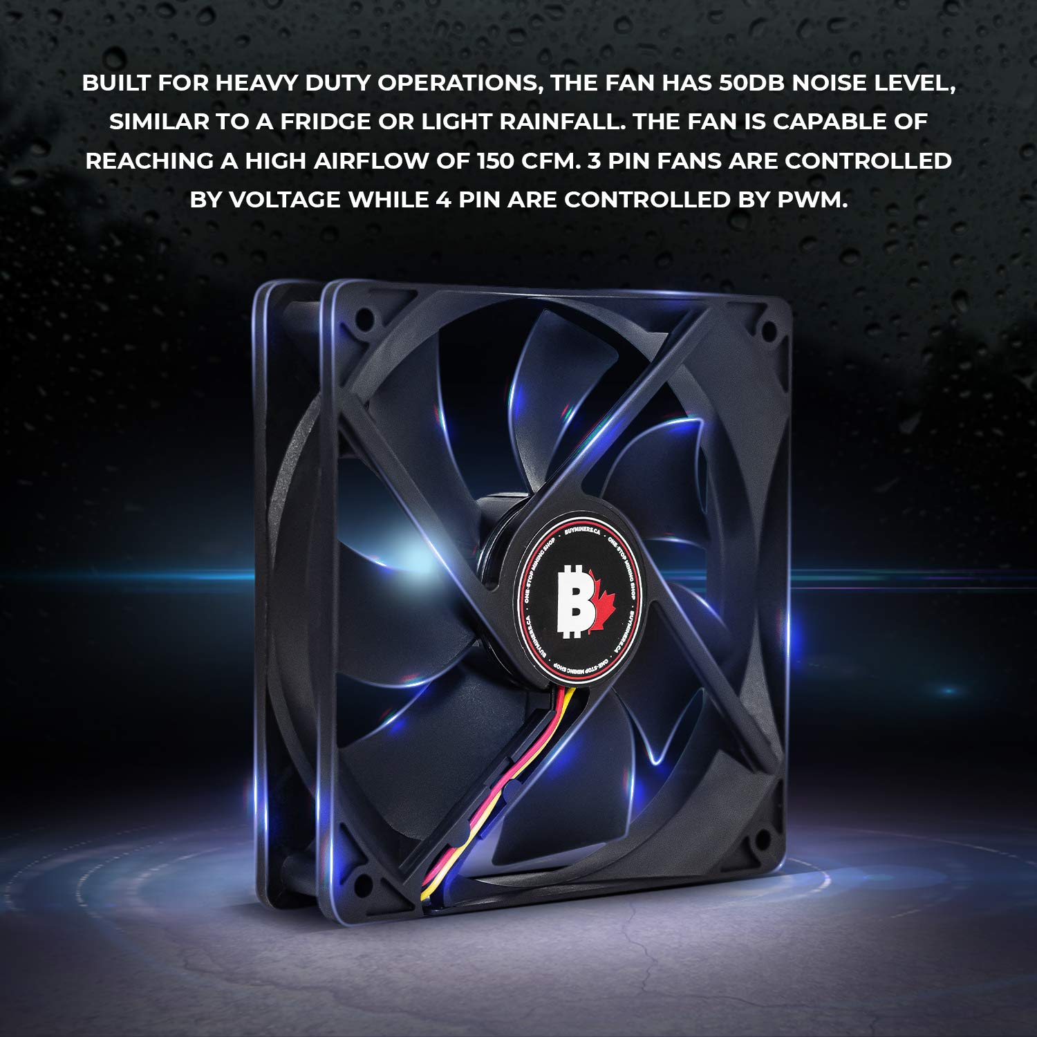 Mua High Airflow PC Case Fan - 120mm 3-Pin 3000RPM Dual Ball Bearing ...