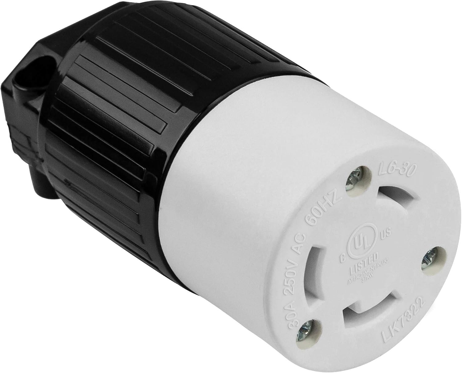ENERLITES Industrial Grade 30A 250V Locking Connector, NEMA L6-30C, 2P ...