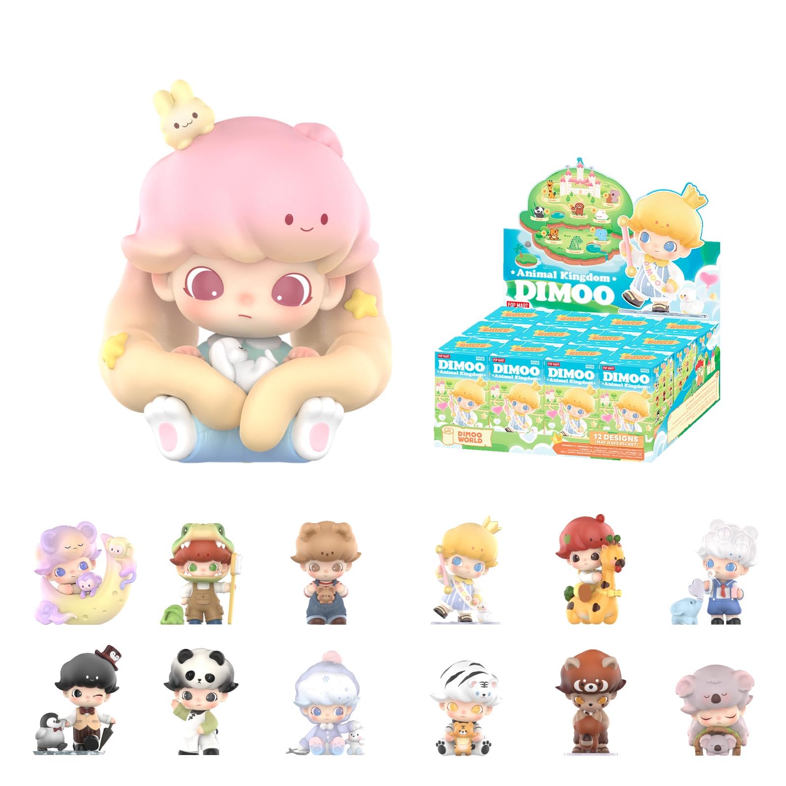 Mua POP MART DIMOO Animal Kingdom Series Figures, 12PCs DIMOO Blind Box ...