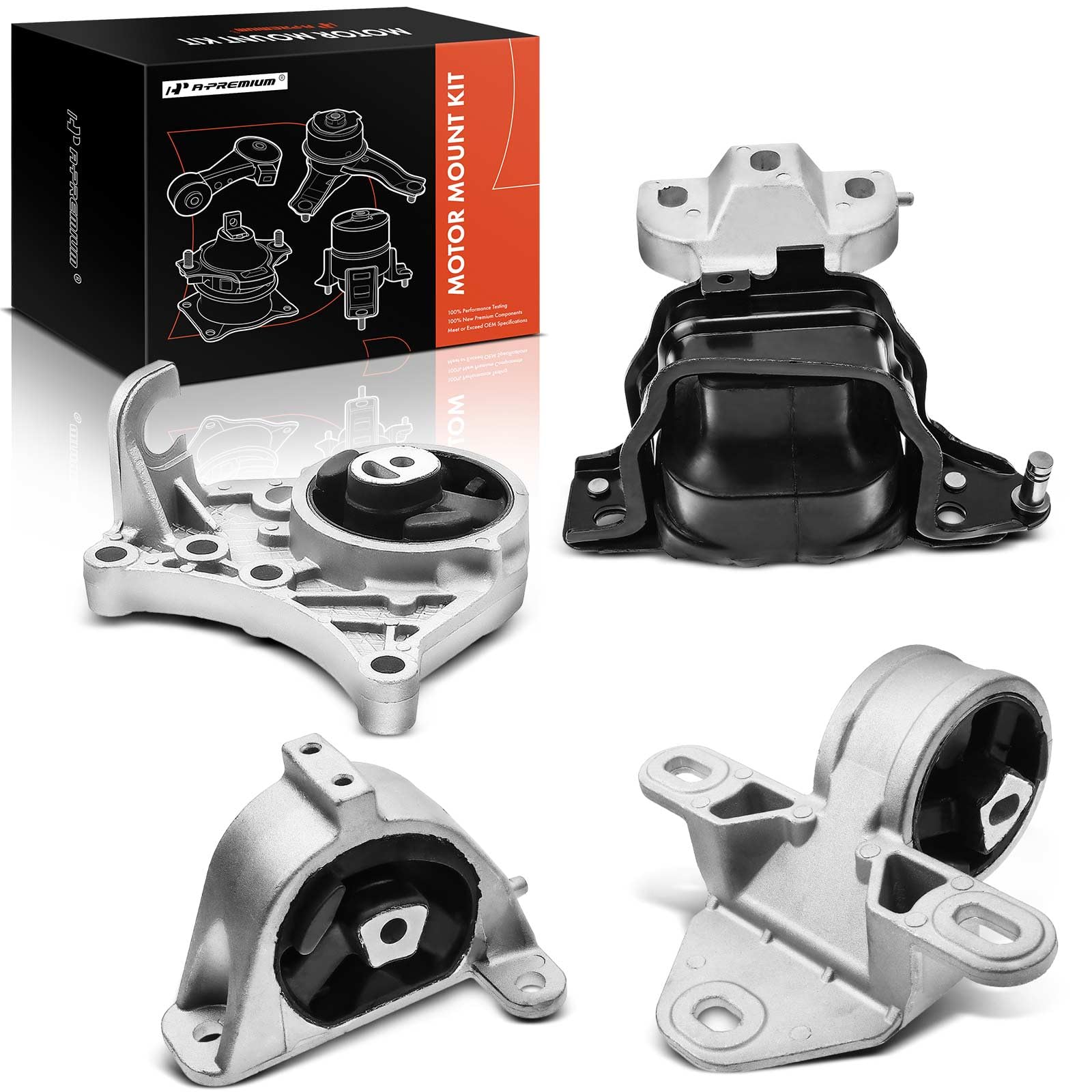 A-Premium 4PCS Engine Motor Mount Transmission Mount Set Compatible ...