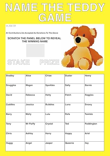 1 - 59 Bonus Ball Card, Lottery Bonus Ball Fundraising Cards, A4 size ...