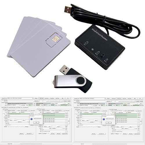 MCR3516 SIM Reader Writer Mini Nano Micro 2FF, 3FF, 4FF SIM Card +5pcs ...