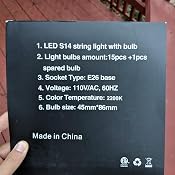 Amazon.com : OUTAD LED Outdoor String Lights 49Ft Connectable ...