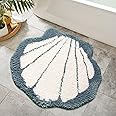 Amazon.com: XYRuiHang Cute Shell Shaped Bathroom Rugs Mats Shaggy ...