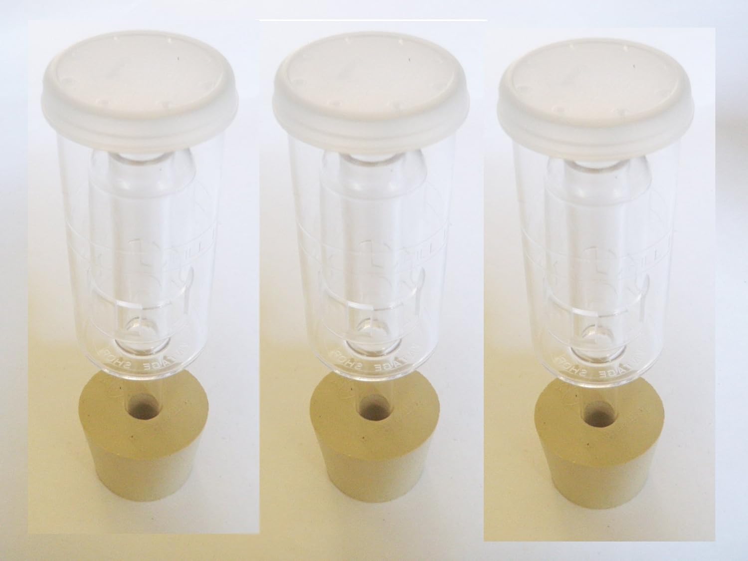 Buy 3ct. - 3 Piece Airlock with #6 Stopper - Set of 3 (Cylinder Airlock ...
