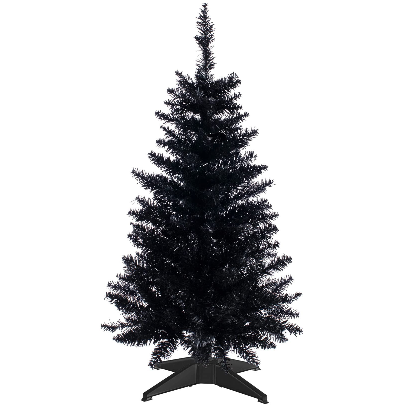Small Christmas Tree 4FT Artificial Mini Xmas Tree for Christmas Halloween House Decor, Black ...