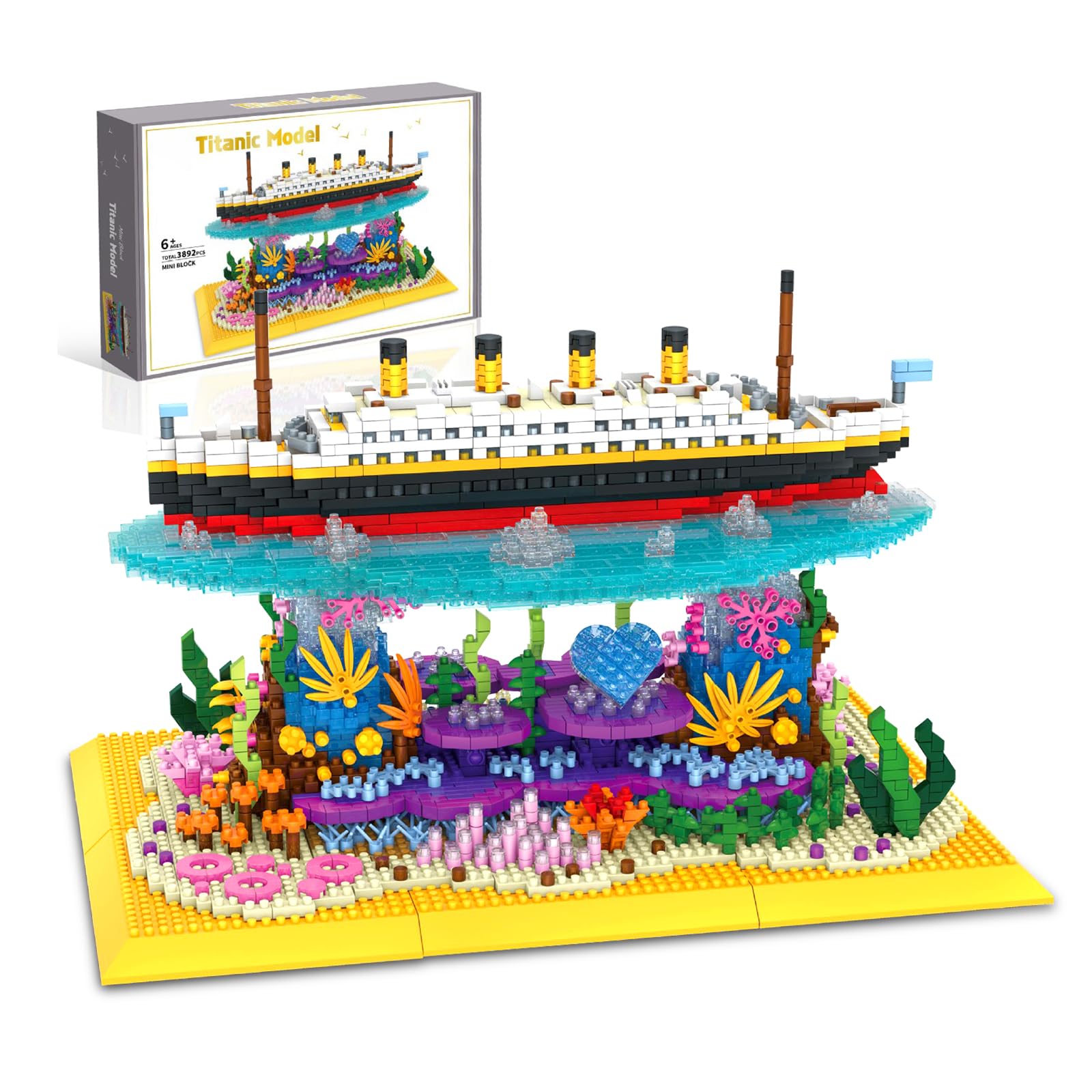 flycites Titanic Ship Micro Mini Building Blocks Set?3892PCS+ Classic ...