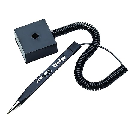 MMF Industries Wedgy Anti-Microbial Cord Pens/Counter Pens with ...
