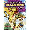 World of Dragons Coloring Book (Dover Fantasy Coloring Books): Roytman ...