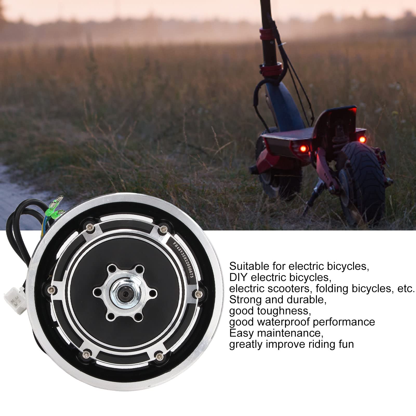 Mua 10 Inch Electric Scooter Hub Motor, 48V 1000W Electric Bike ...