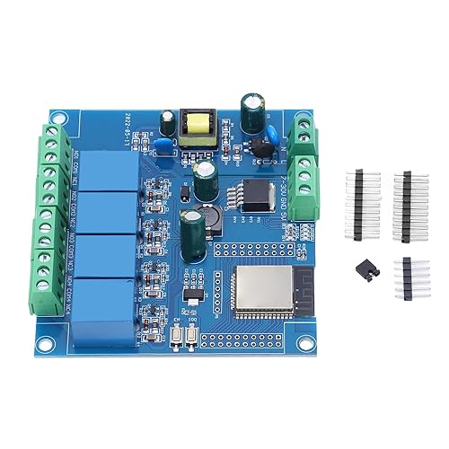 ESP32 Development Board Programmable Wireless Development Board 4 Way 5V Relay Module with WiFi ...
