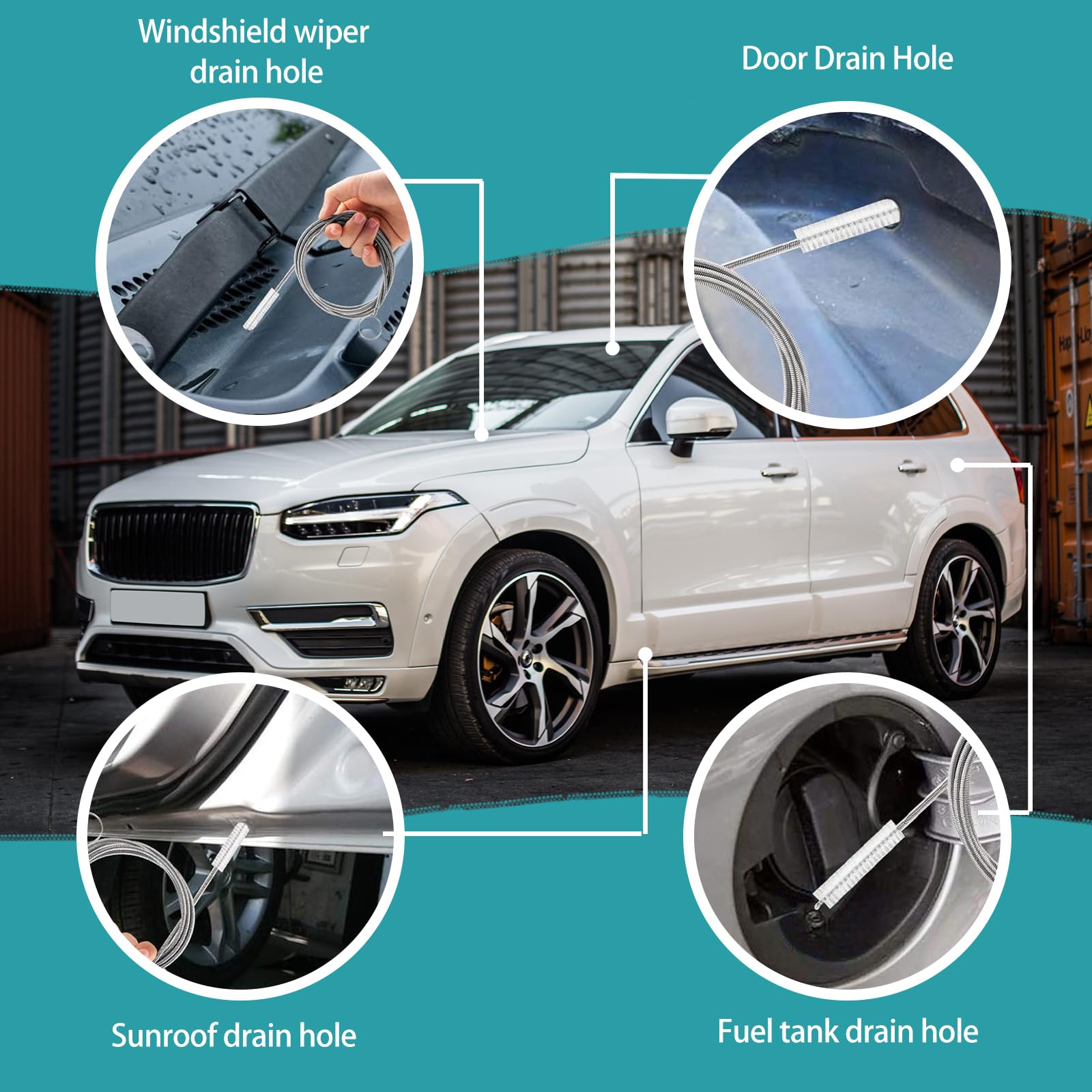 Mua SOMUCH 3PCS Car Sunroof Drain Cleaning Tool, Universal 61 Inch ...