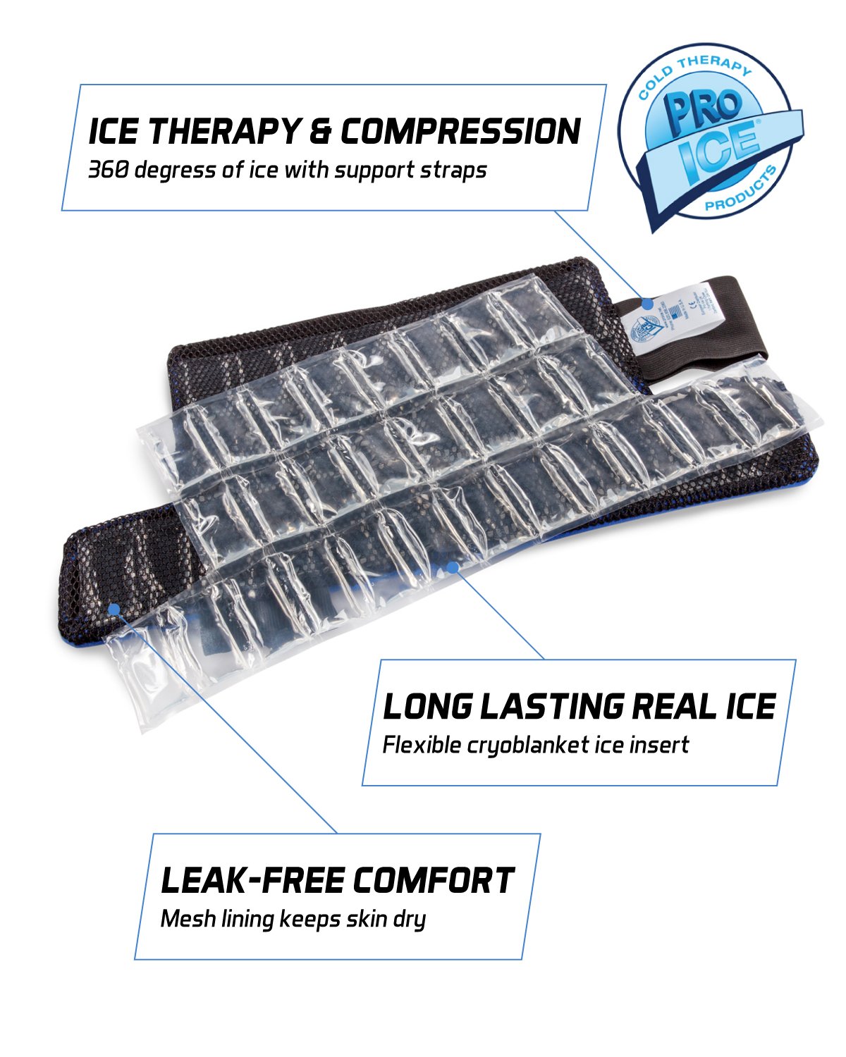 Mua Pro Ice Ankle & Foot Ice Therapy Wrap - Ankle Ice Pack Wrap for ...
