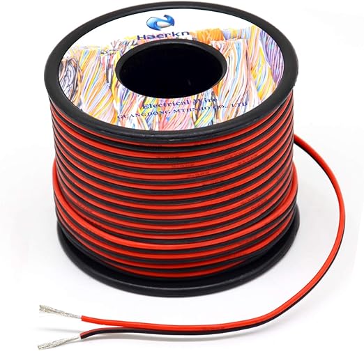 20 awg Silicone Electrical Wire 2 Conductor Parallel Wire line 200ft ...