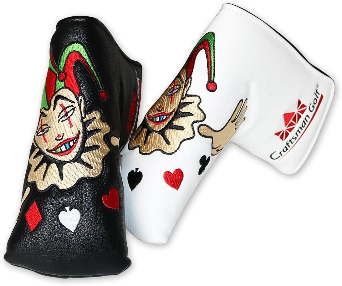 Craftsman Golf Joker Poker Clown Blade Putter Cover Headcover For ...