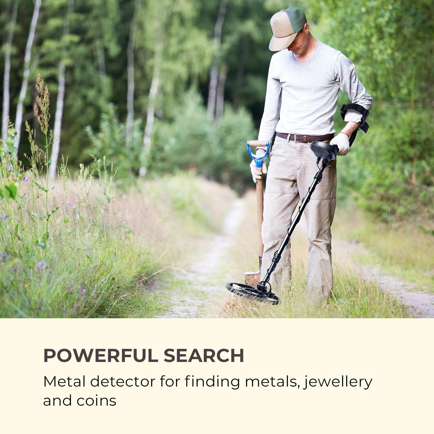 Waldbeck Azteca Metal Detector – Metal Searching Device, 4 Different ...