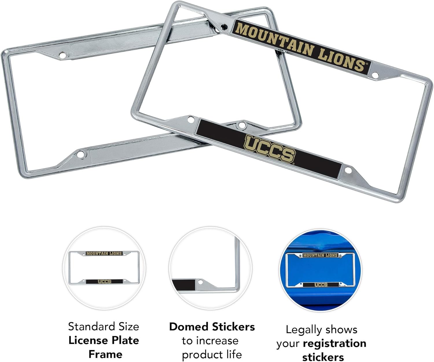 Mascot University of Colorado Colorado Springs Metal License Plate ...