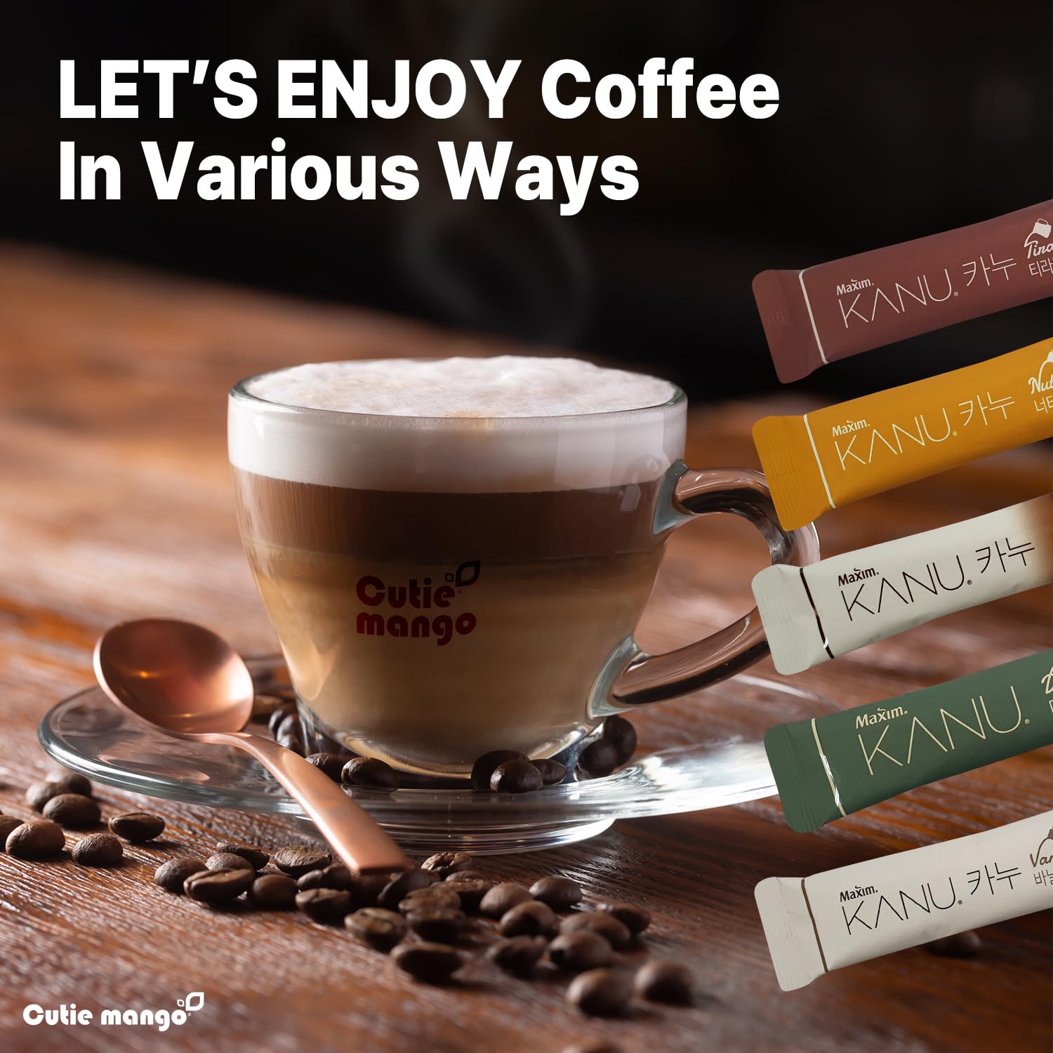 Mua CUTIE MANGO Maxim KANU Premium Korean Instant Coffee Sampler Latte ...