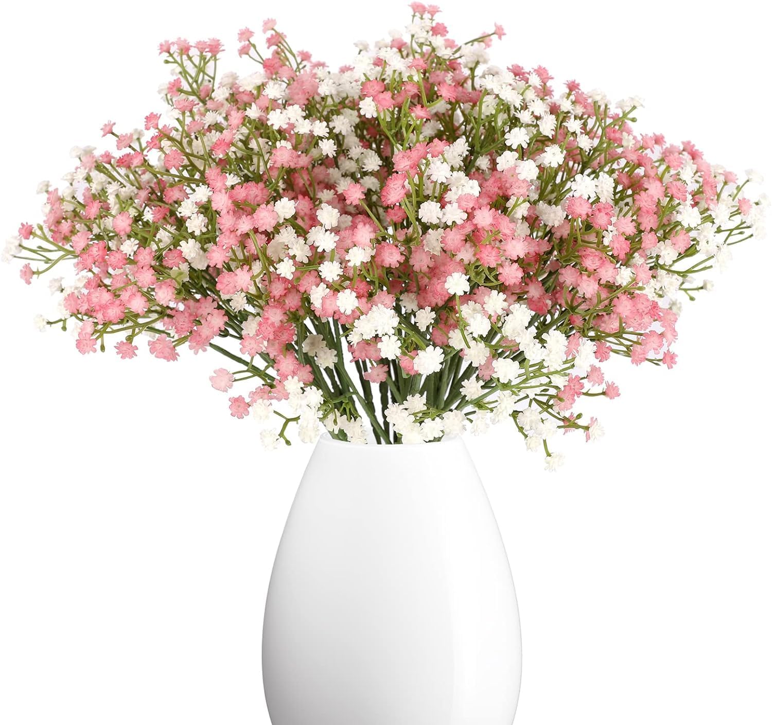 N&T NIETING Babys Breath Flowers,10Pcs Fake Gypsophila Plants ...
