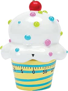 Amazon.com: Boston Warehouse Ice Cream Social Timer: Ice Cream Cone ...