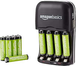 Amazon.com: Amazon Basics 12 Pack AAA 800 mAh Rechageable Batteries ...