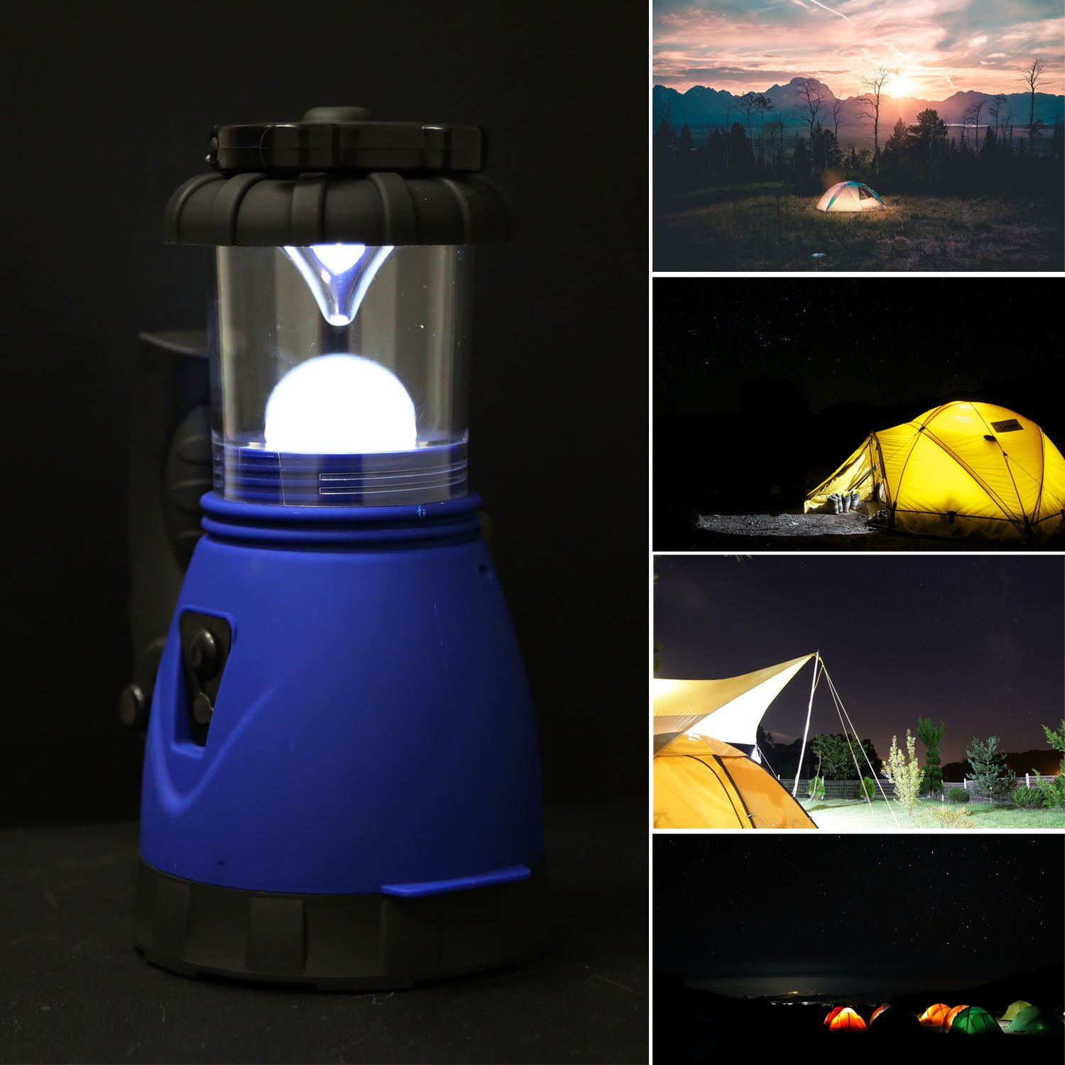 Buy SolarEK Ultra Bright Rechargeable LED Camping Lantern W/ Hand Crank ...