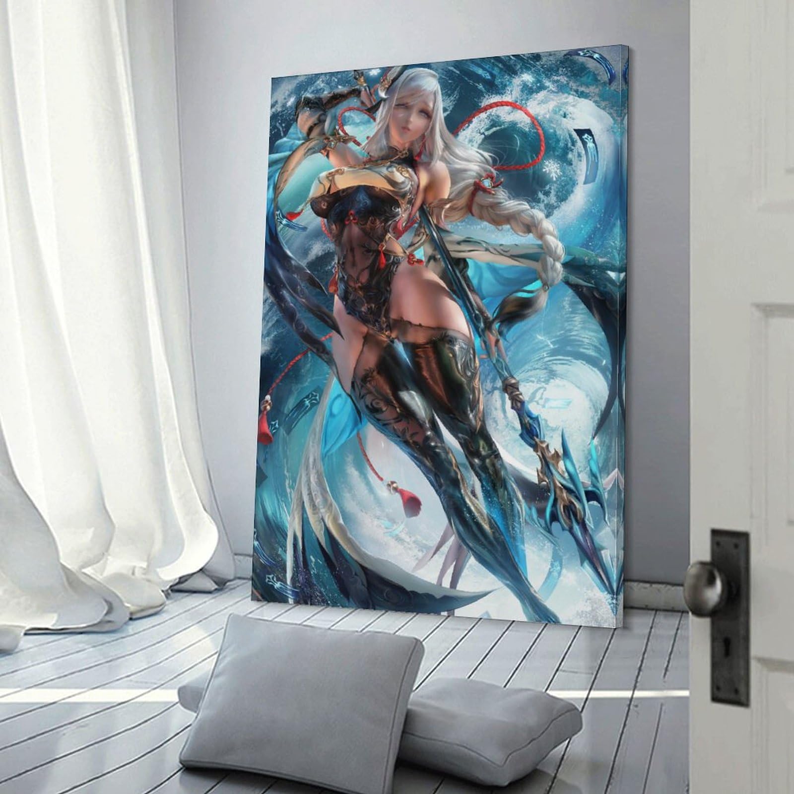 GS Impact Anime Posters Shenhe Cool Girls Game Cartoon Aesthetic Poster ...