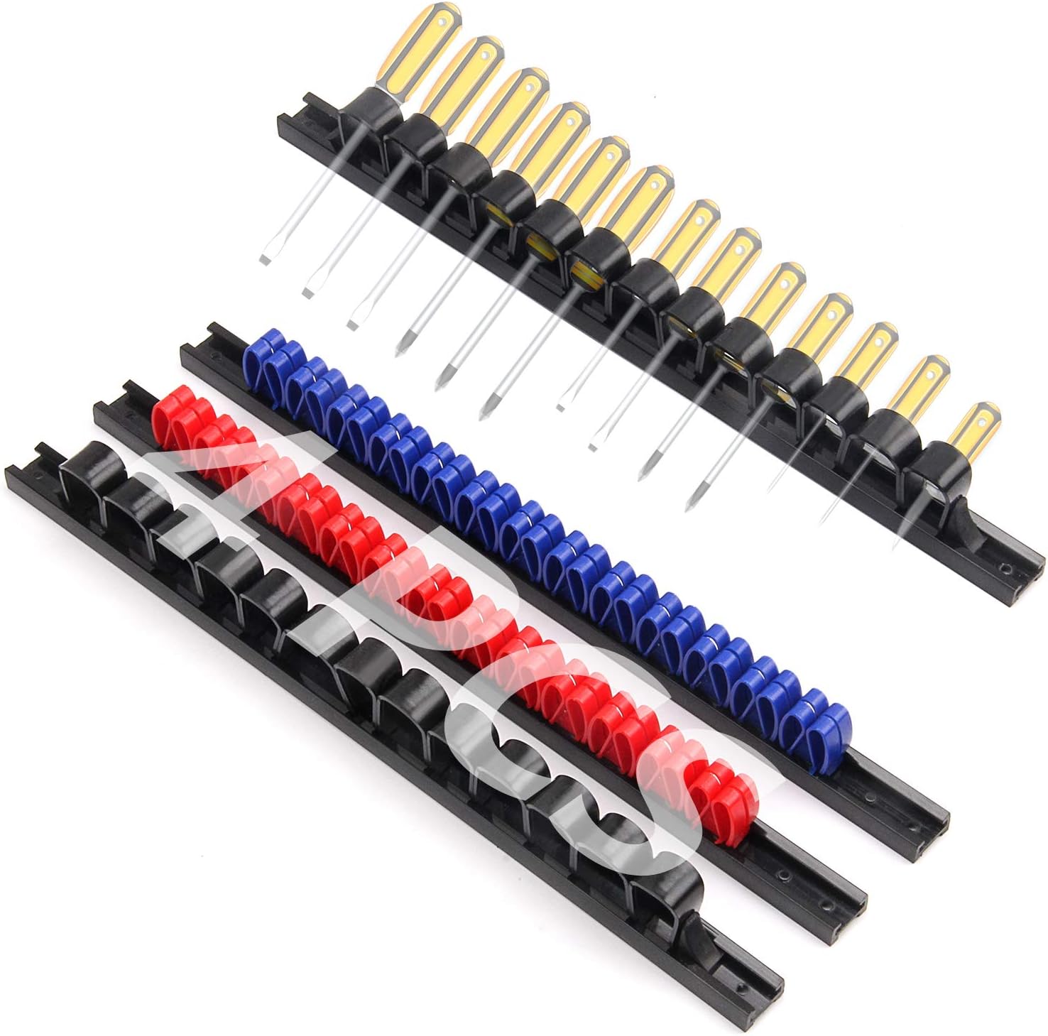 Makitoyo Wall Mounted Screwdriver Organizer, ABS Screwdriver and Wrench ...