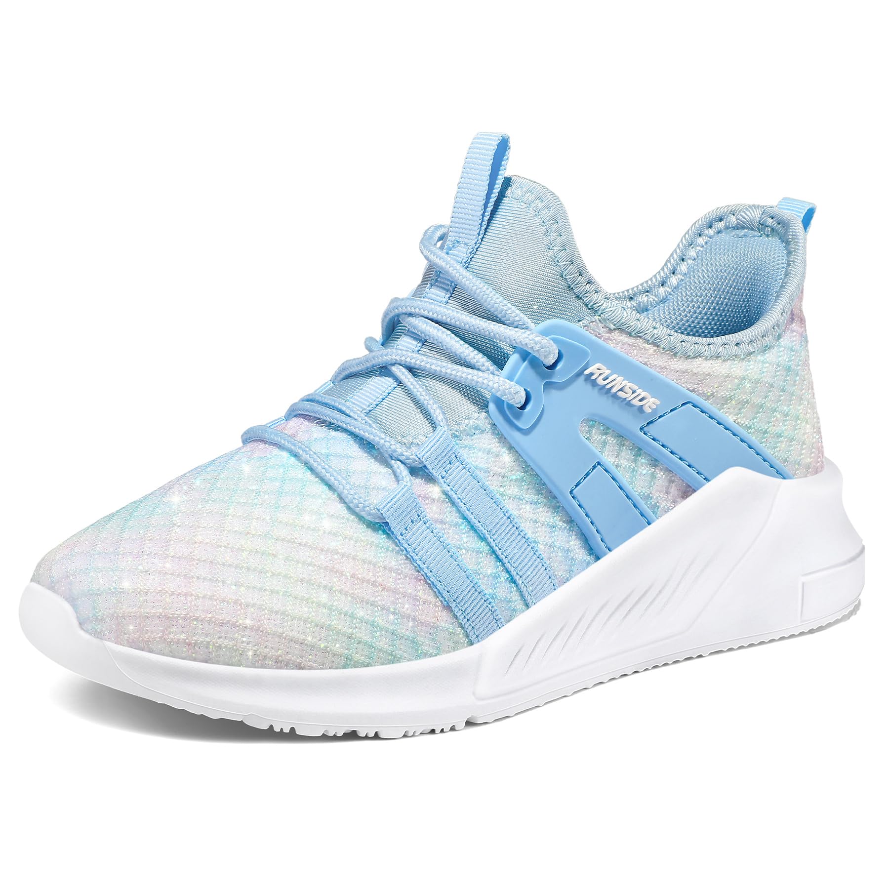 RUNSIDE Girls Tennis Shoes Lightweight Sports Kids Sneakers Lace-up for ...