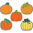 Amazon.com: 70 Pcs Colorful Fall Pumpkin Cut Outs Thanksgiving Cutout ...