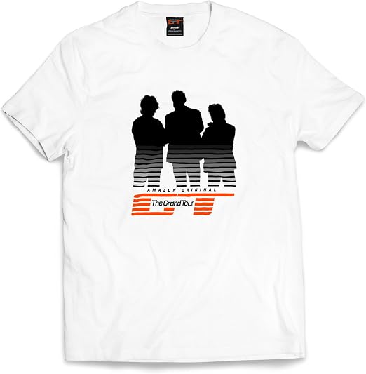'The Grand Tour' Official Presenters Silhouette T-Shirt. White. XX ...