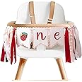 Amazon.com: MUWEOL Strawberry High Chair Banner - Sweet One 1st/First Birthday Party Decorations ...