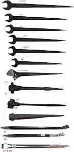 13PC CONSTRUCTION & IRON WORKER SPUD WRENCH SET - - Amazon.com