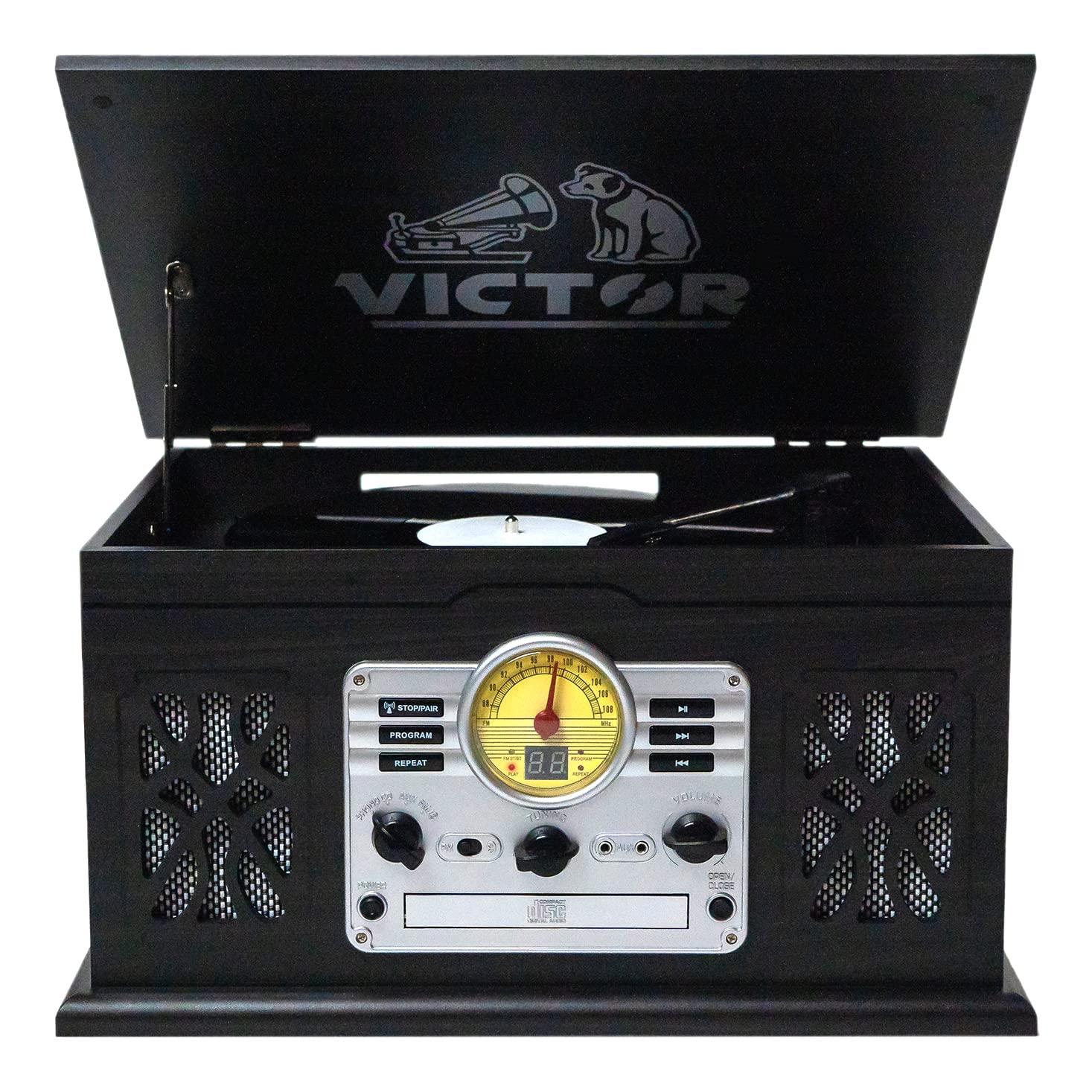 Mua Victor VWRP-3800 State 7-in-1 Turntable Music Center with 3-Speed ...