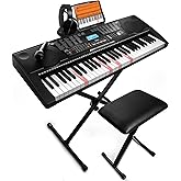 Amazon.com: RIF6 Electric 61 Key Piano Keyboard - with Over Ear ...