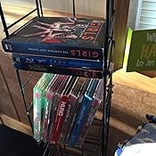 Amazon.com: Atlantic Adjustable Wire Media Rack - Heavy Gauge Steel ...