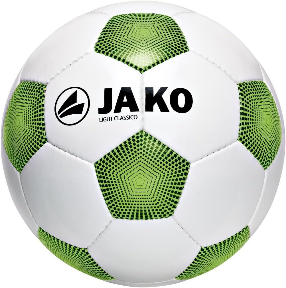 Amazon.com : JAKO Like Ball Light Classico 3 White/Hellgreen/Black ...