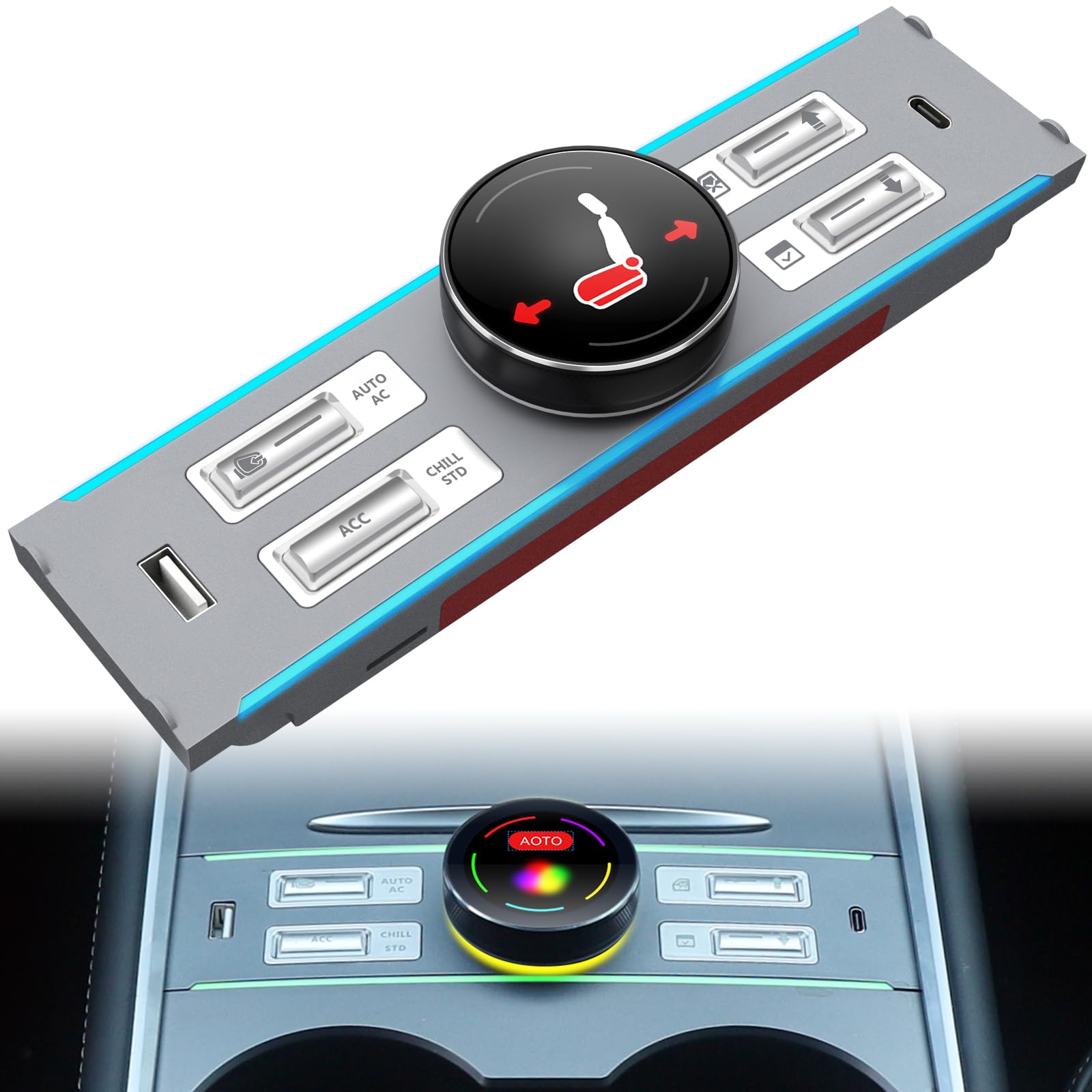 Tenbaba for Tesla Center Control Expansion Dock Station, LCD ...