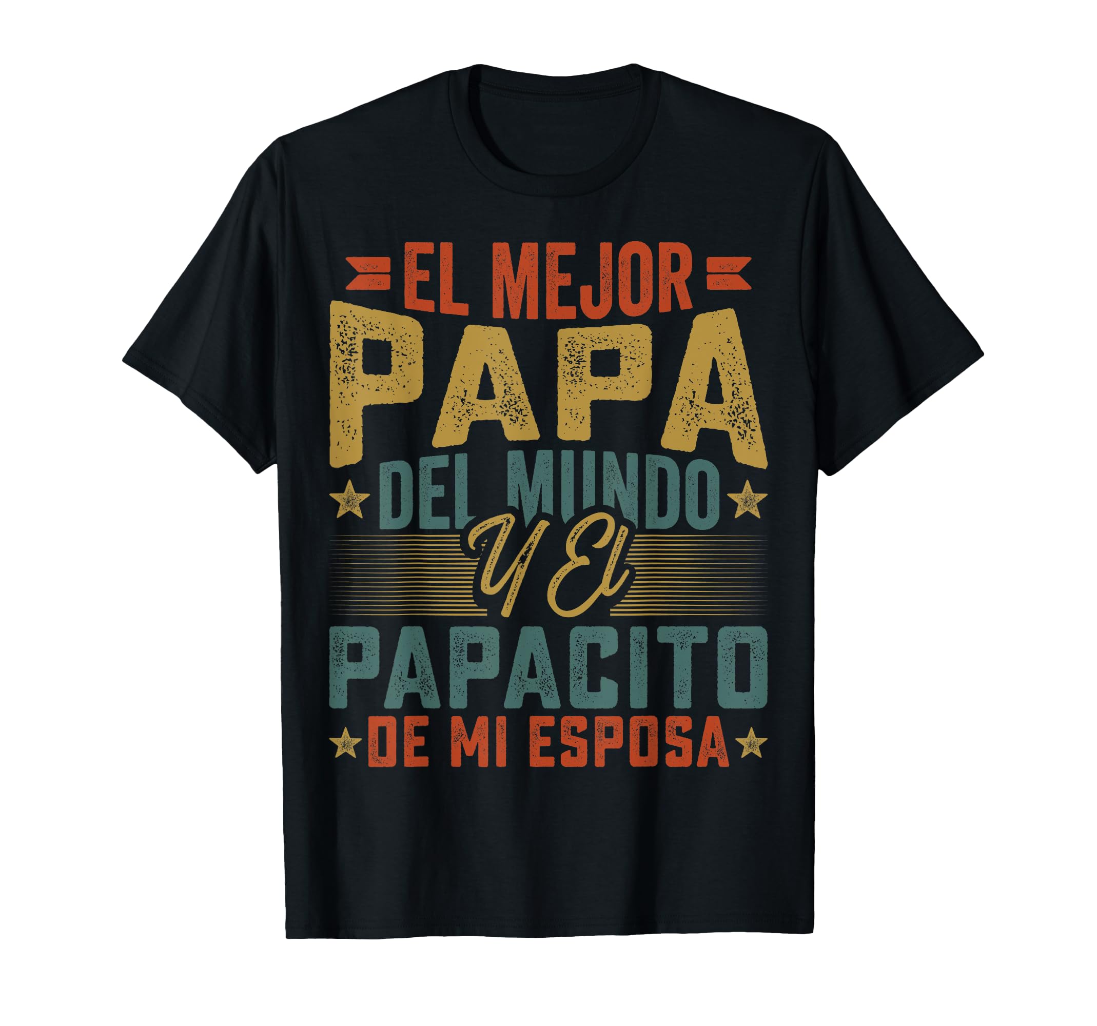 El Mejor Papa Del Mundo Camiseta En Espanol Padre Latino T-Shirt for ...